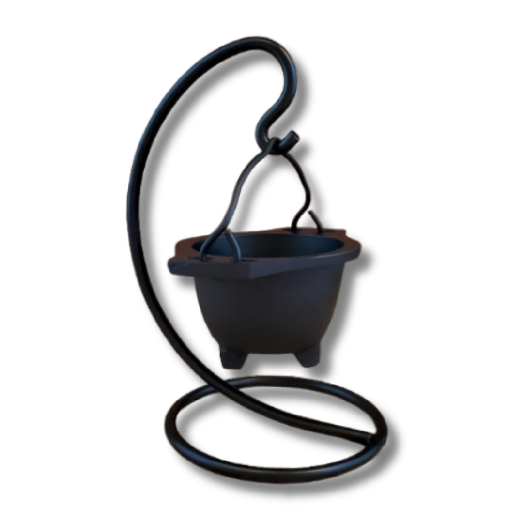 Small Black Cauldron w/ Holder | Raven's Roost Boutique
